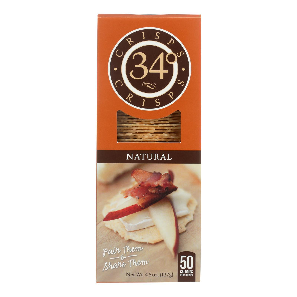 34 Degrees - Crisps - Natural - Case Of 18 - 4.5 Oz. – Tangy Herb